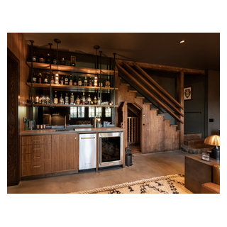 Travis & Ben's 1932 Tudor - Transitional - Home Bar - Portland - by ...