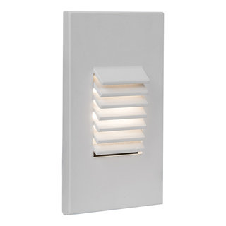 LED Low Voltage Vertical Louvered Step and Wall-Light Amber, White ...