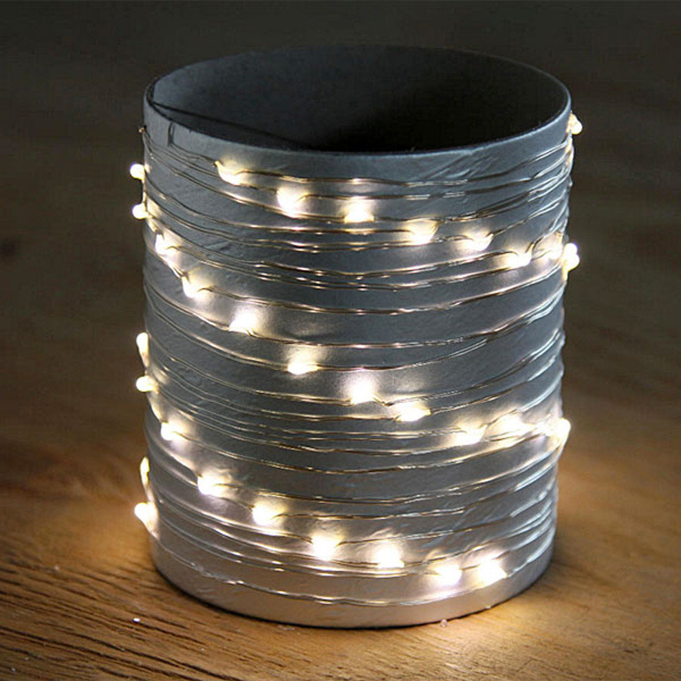 20 Battery Powered Mini LED String Lights Ultra Bright White, Set of 3 ...