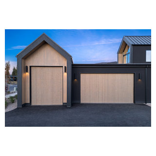 Dark Modern Scandinavian with Large Windows in Bend, Oregon - Scandinavian - Garage - Portland ...