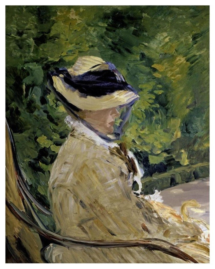 "Madame Manet at Bellevue" Digital Paper Print by Edouard Manet, 15"x18 ...