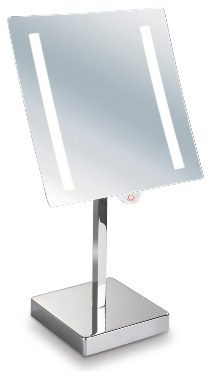 Empire 5X Magnification 8" x 8" Lighted Makeup Mirror - Modern - Makeup ...