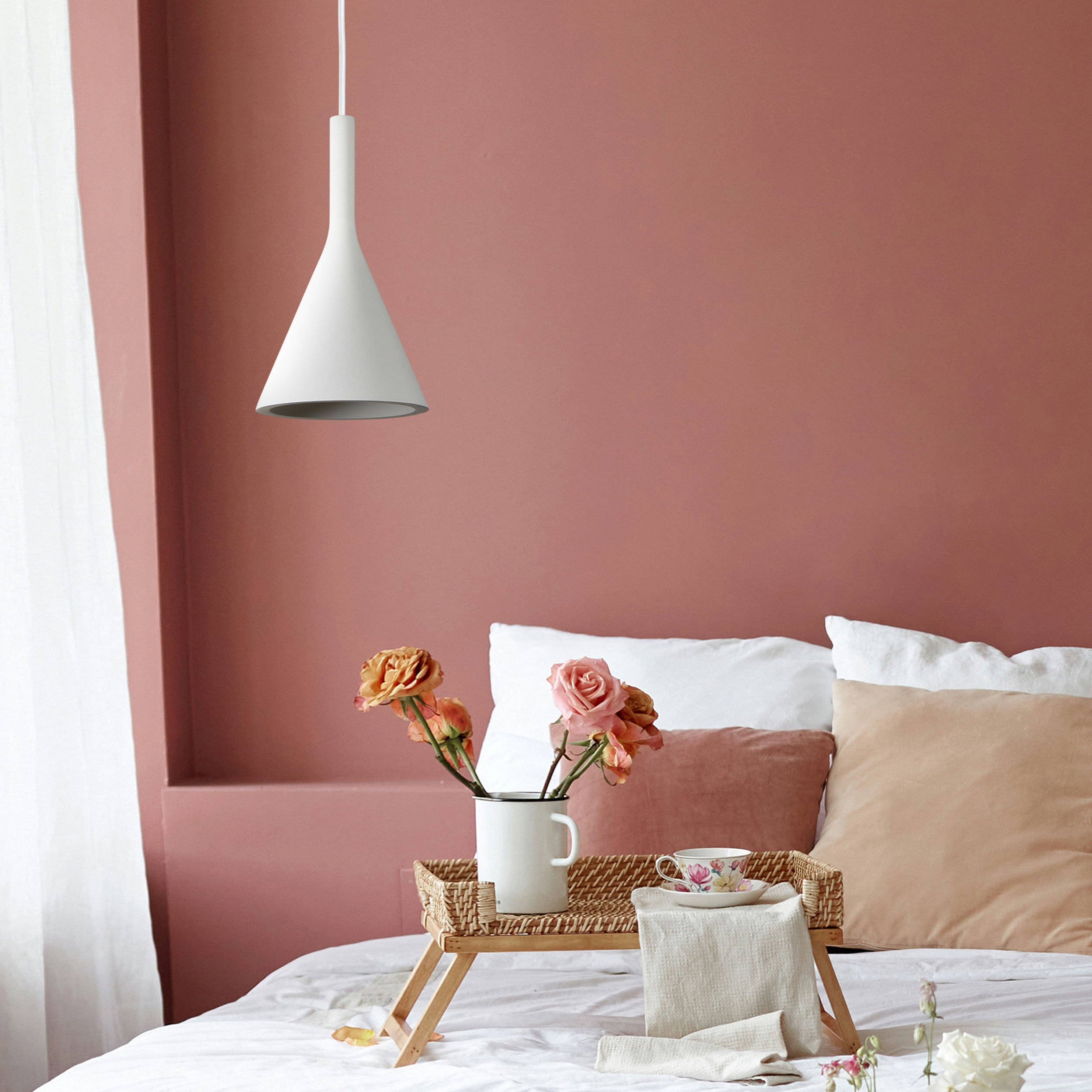 Hottah White Gypsum Ceiling Fixture - Modern - Pendant Lighting - by ...