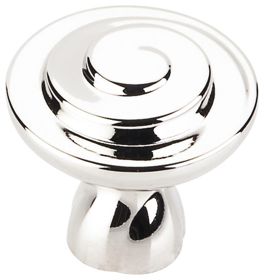 Jeffrey Alexander 343NI Duval Cabinet Knob, Polished Nickel - Traditional - Cabinet And Drawer ...