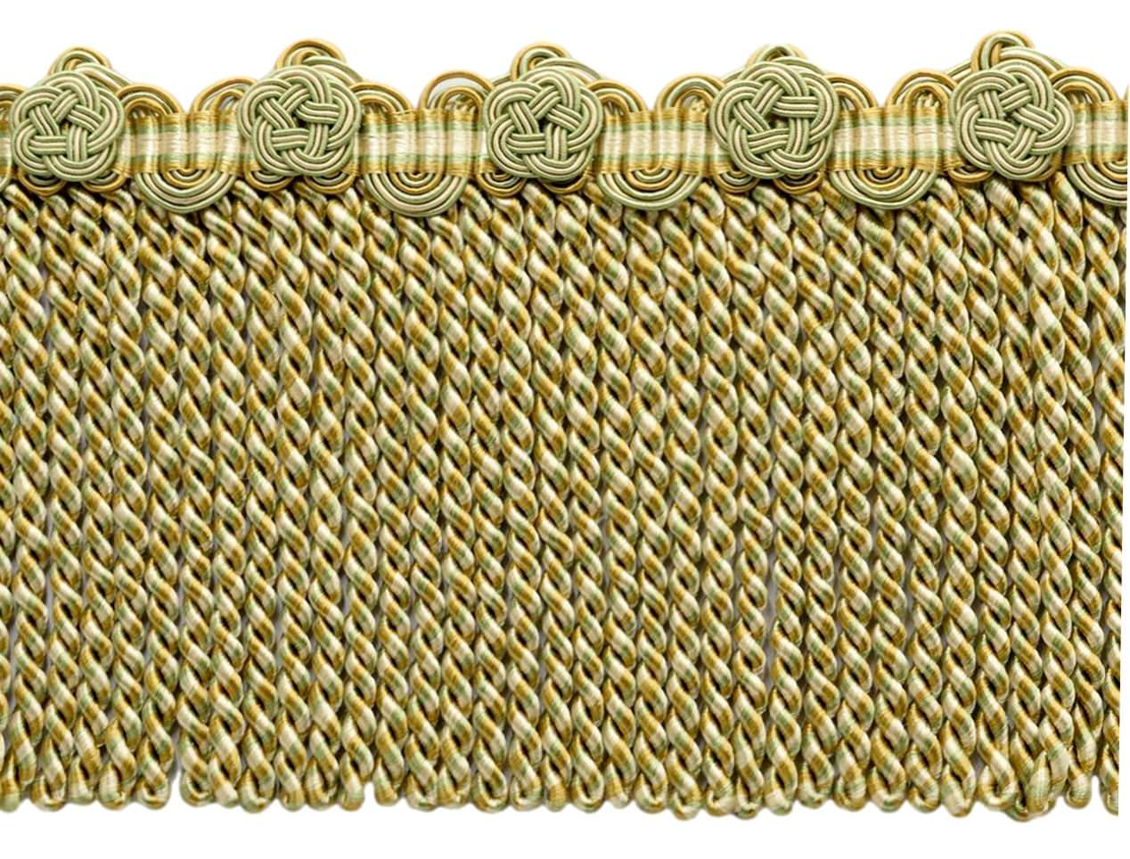 Bullion fringe Trim with Scroll & Rosette Header, Color# LX02 [Sold By ...