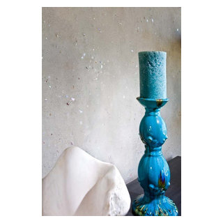 Abalone and capiz shells embedded in lime plaster - Contemporain ...