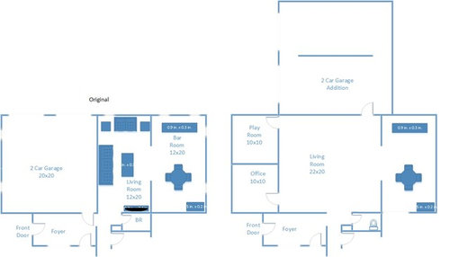 Side Split Level Garage Addition