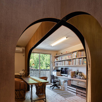 75 Wood Ceiling Study Room Ideas You'll Love - October, 2022 | Houzz