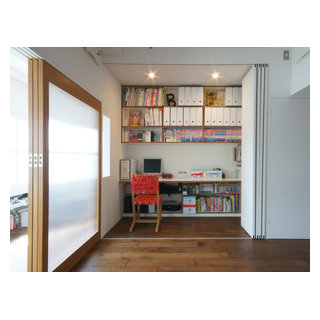 linoー時間で仕切る、家族の広々ワンルーム - Scandinavian - Home Office - Tokyo - by blue ...