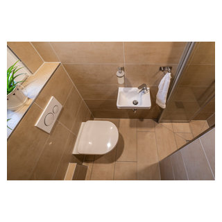 kleines Dusch-WC-Bad - Moderne - Salle de Bain - Stuttgart - par Rund ums Haus | Houzz