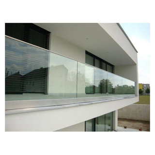 Aluminum Base Shoe Glass Railing - Modern - Balcony - Other - by Demax ...
