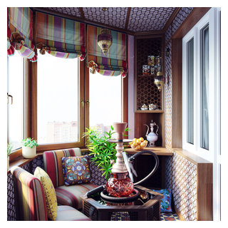 Apartment Balcony Renovation - Arabian Style | 3D Rendering - Eclectic ...