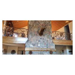 Arizona Interior Banister and Stair Railing - Rustic - Balcony ...