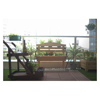 Balcony Garden - Contemporary - Balcony - Delhi - by Studio Earthbox ...