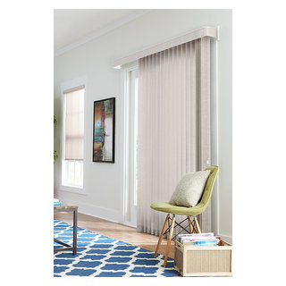 BEIGE VERTICAL BLINDS - Graber Vertical Blinds - Modern - Balcony ...