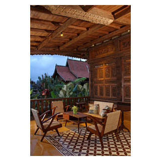 Gebyok Porch - Tropical - Balcony - Other - by Iwan Sastrawiguna ...