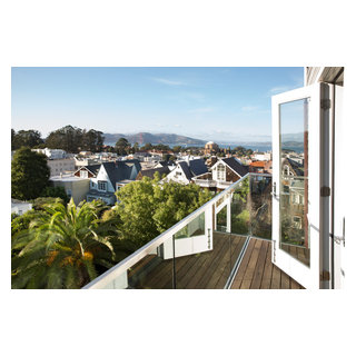 Juliet Balcony with Glass Panel Railing - Contemporary - Balcony - San ...