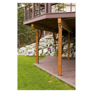 Luxurious Contemporary Step Up Deck / Lifted Balcony Designs ...