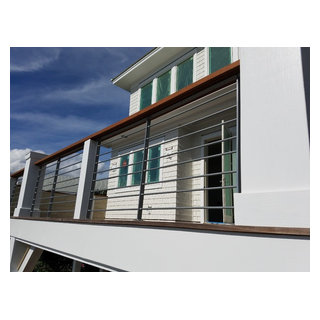 Multi-Line Rails - Contemporary - Balcony - Other - by MNC METAL DESIGN ...