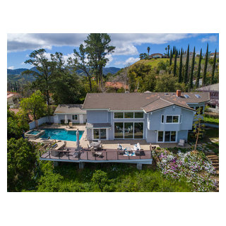 Open-Air Living with Large Glass Multi-Slide Patio Door x Transom ...