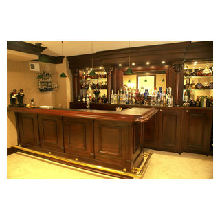 Corner Home Bar Design - Traditional - Home Bar - New York - by WL Bars ...