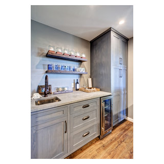 A Beachy Basement Design Perfect for Entertaining - Beach Style ...