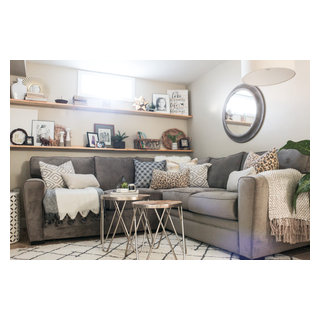 A Cozy Basement - Farmhouse - Basement - New York - by Raymour ...