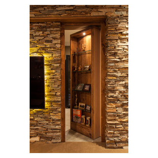 Barnwood Basement - Basement - Minneapolis - by McDonald Remodeling | Houzz