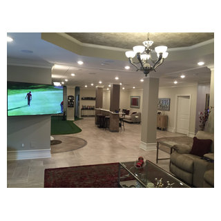 Barrington Custom Basement - Transitional - Basement - Chicago - by ...