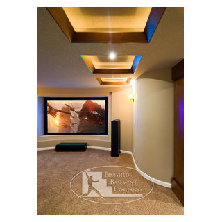 Basement Curved Walls - Contemporary - Basement - Minneapolis - by FBC ...