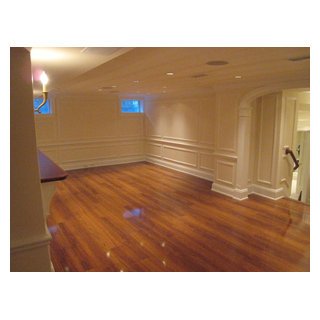 Basement Den - Traditional - New York - by River's Edge Woodworks | Houzz