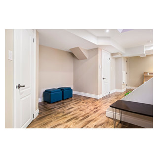 Basement Family room - Traditional - Basement - Toronto - by The ...