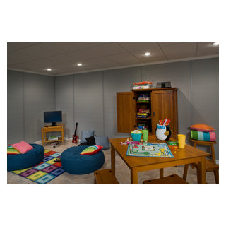 Basement Finishing Ideas - Traditional - Basement - Detroit - by Owens ...