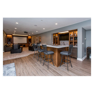 Basement Goes From Finished to Functionally Fantastic - Transitional ...