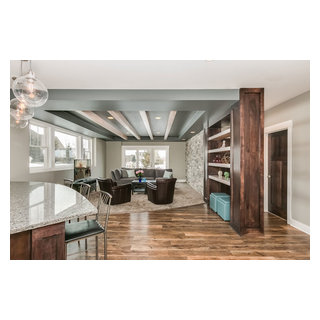 Basement Great Room - Contemporary - Basement - Minneapolis - by FBC ...