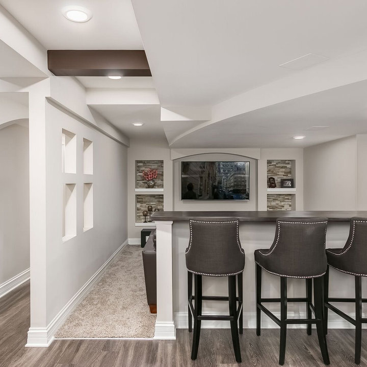 75 Beautiful Basement Home Theater Pictures & Ideas | Houzz