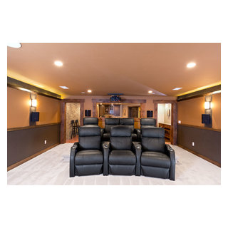 Basement Home Theater Platform Seating - Home Theater - Other - by ...
