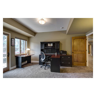 Basement Office - Transitional - Basement - Denver - by FBC Remodel | Houzz