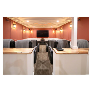 Basement Remodel with Kitchen, Theater Room, Popcorn Snack Bar and ...