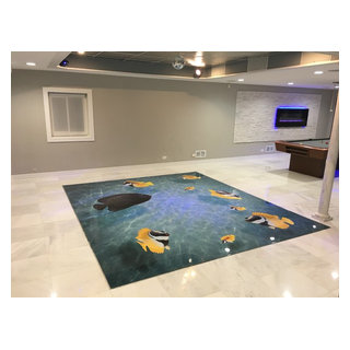 Basement remodeling - Modern - Basement - Chicago - by Max Design and ...