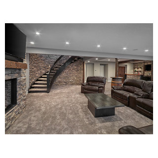 Basement / Rumpus Room - Rustic - Basement - Other - by Boss Design Ltd ...