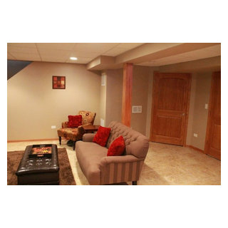 basement sofa chair decorating ideas - Modern - Basement - Detroit | Houzz