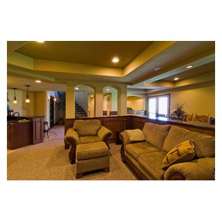 Basement Theater Seating - Traditional - Basement - Denver - by FBC ...