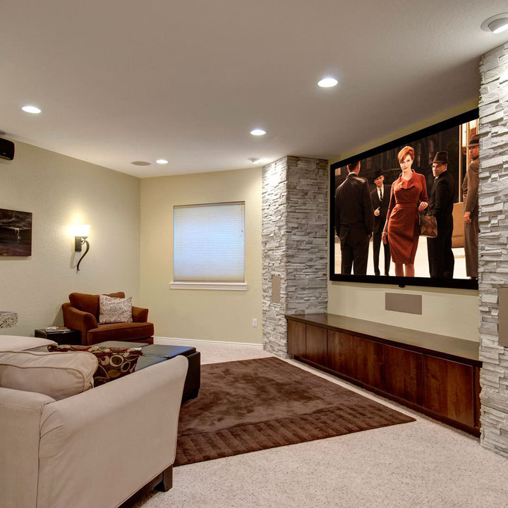 Basement Tv Wall - Photos & Ideas | Houzz