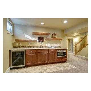 Basement Walk-Up Bar - Traditional - Basement - Denver - by FBC Remodel ...