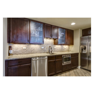 Basement Wet Bar Counter - Transitional - Basement - Denver - by FBC ...