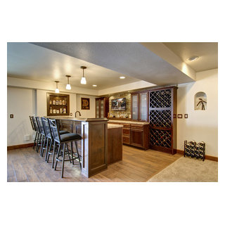 Basement Wet Bar - Traditional - Basement - Denver - by FBC Remodel | Houzz
