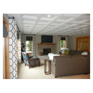 Cary Project AFTER basement fm rm - Traditional - Basement - Chicago ...