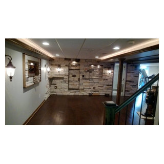 Castle Basement Remodel - Rustic - Basement - Detroit - by GLK Unique ...