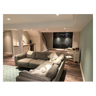 Charming Finished Basement - Modern - Basement - Philadelphia - by ...